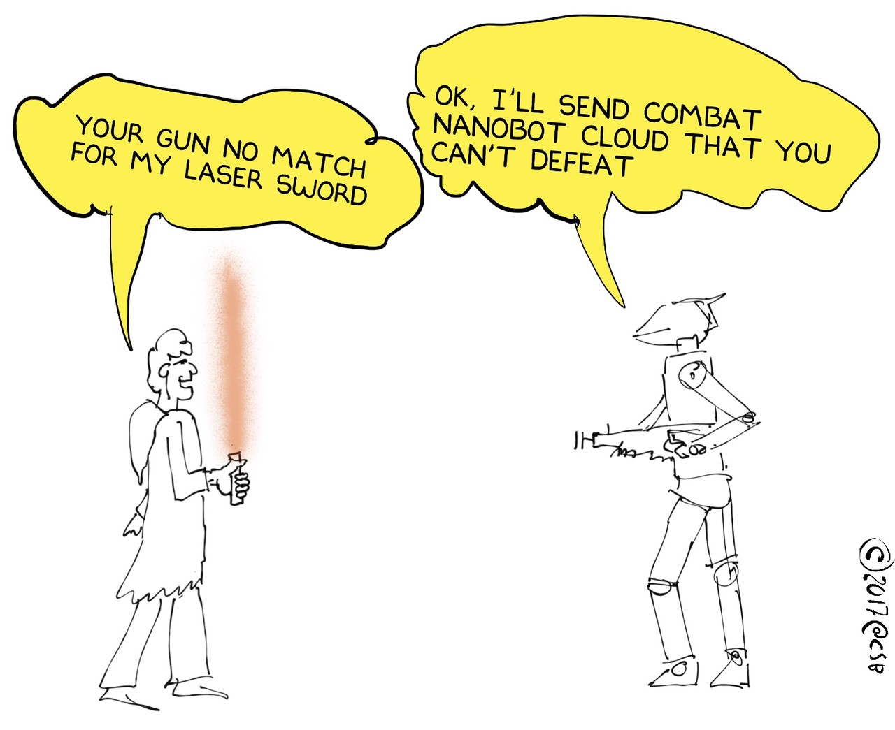 how to defeat Jedi knight – Comic Strip Blogger's cartoons and strips