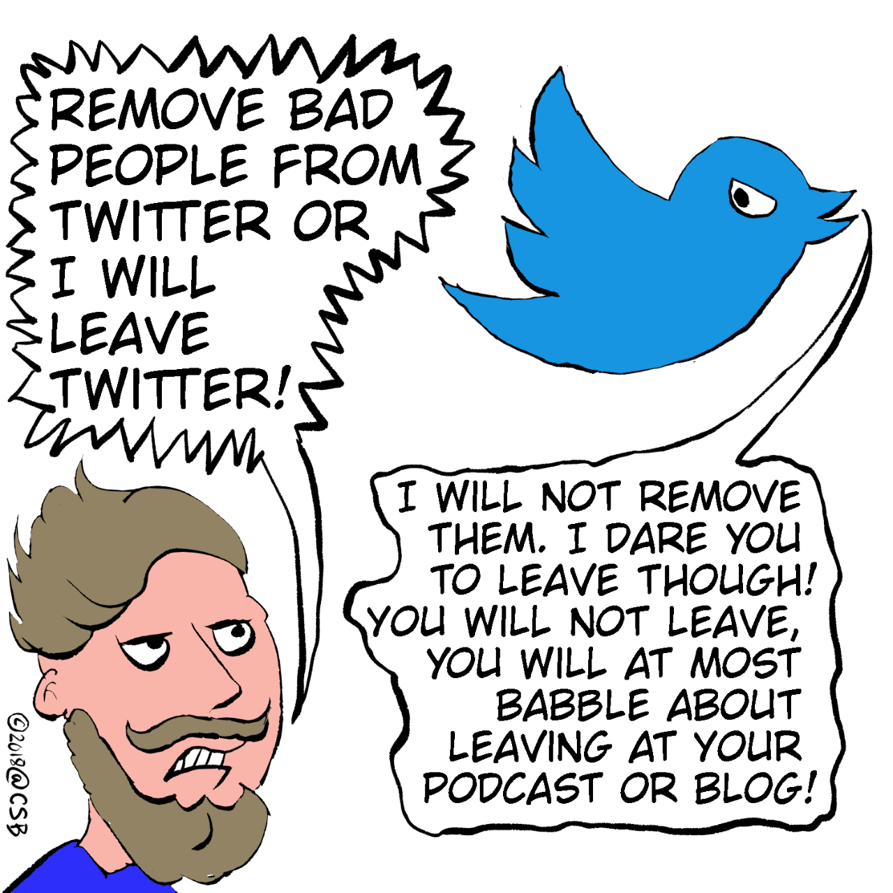 leaving Twitter – Comic Strip Blogger's cartoons and strips