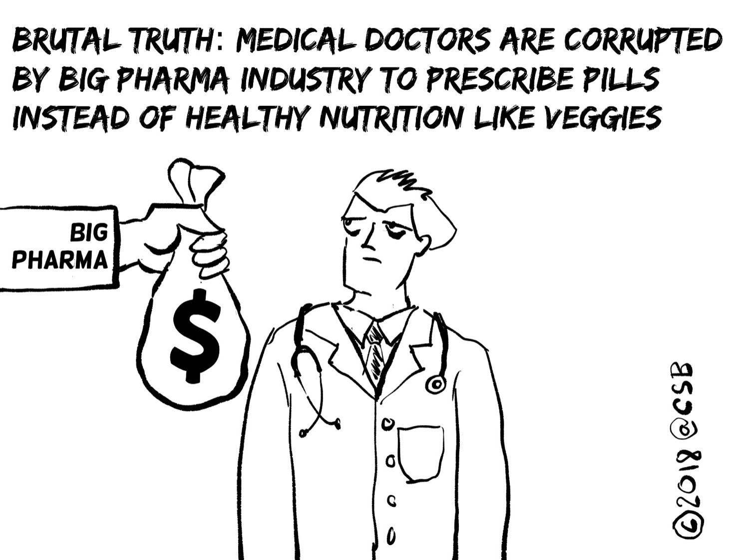 bad karma of big pharma – Comic Strip Blogger's cartoons and strips