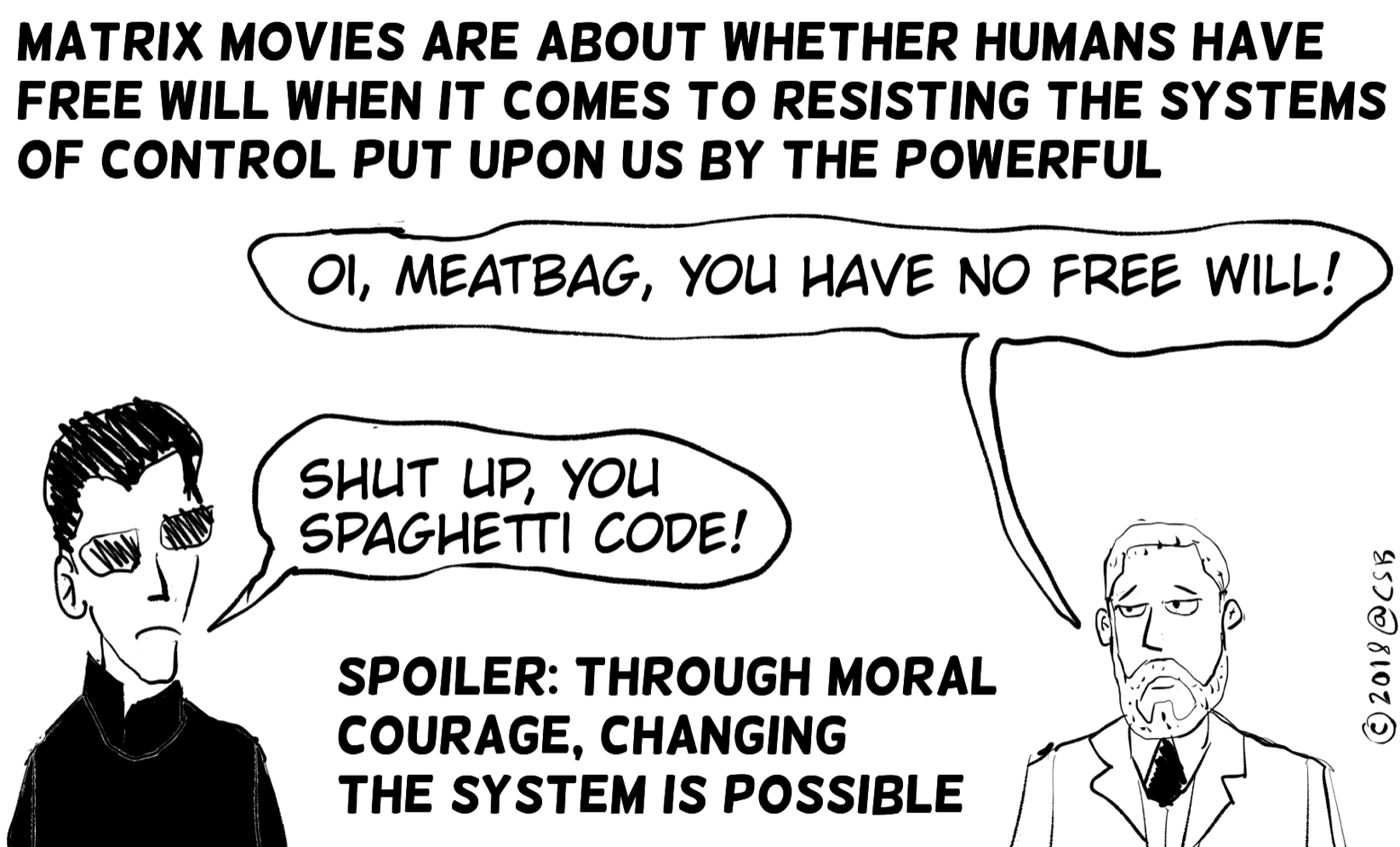 resist we matrix, we must, and be committed – Comic Strip Blogger's ...