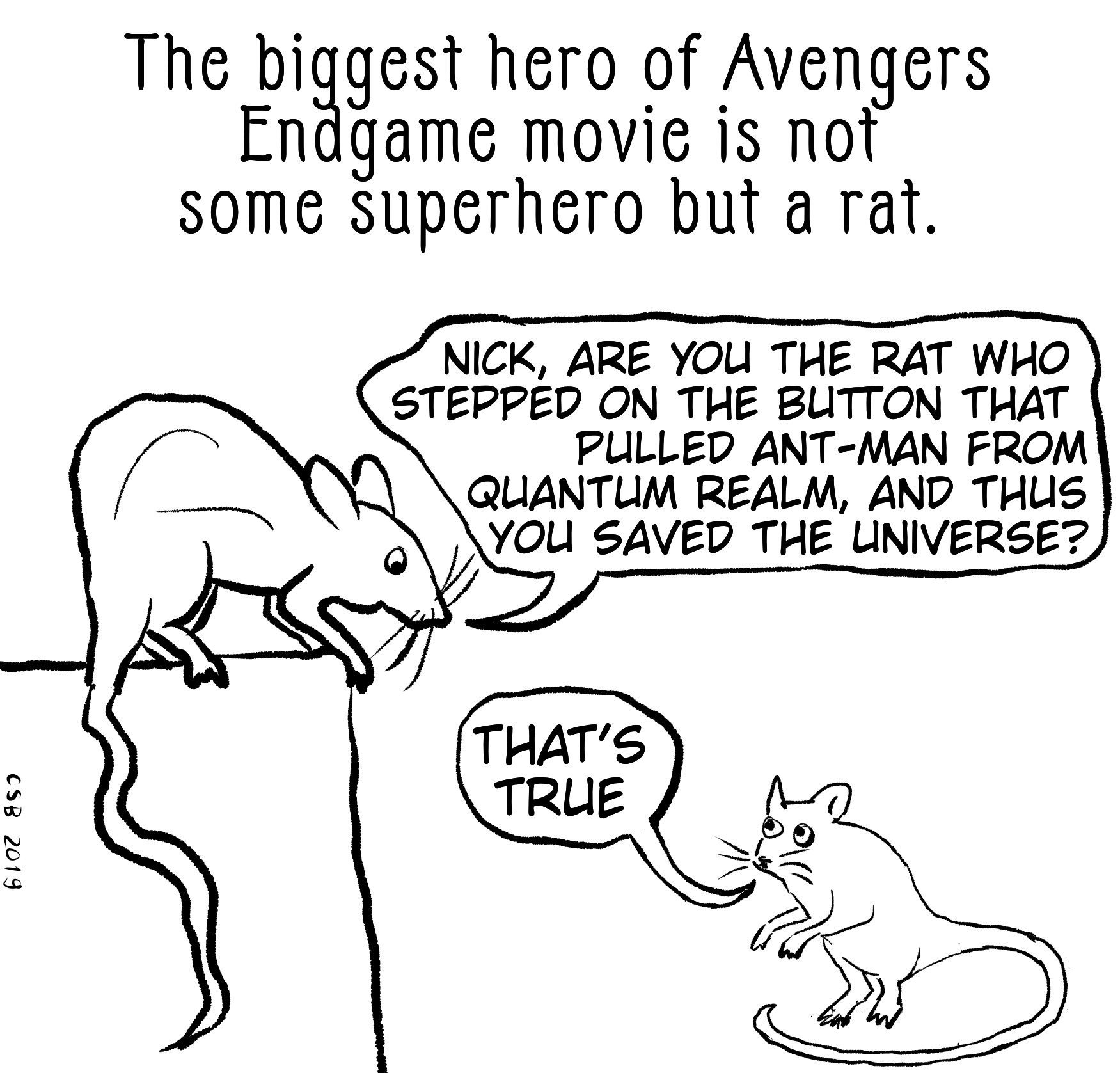 Rat rangers Endgame – Comic Strip Blogger's cartoons and strips
