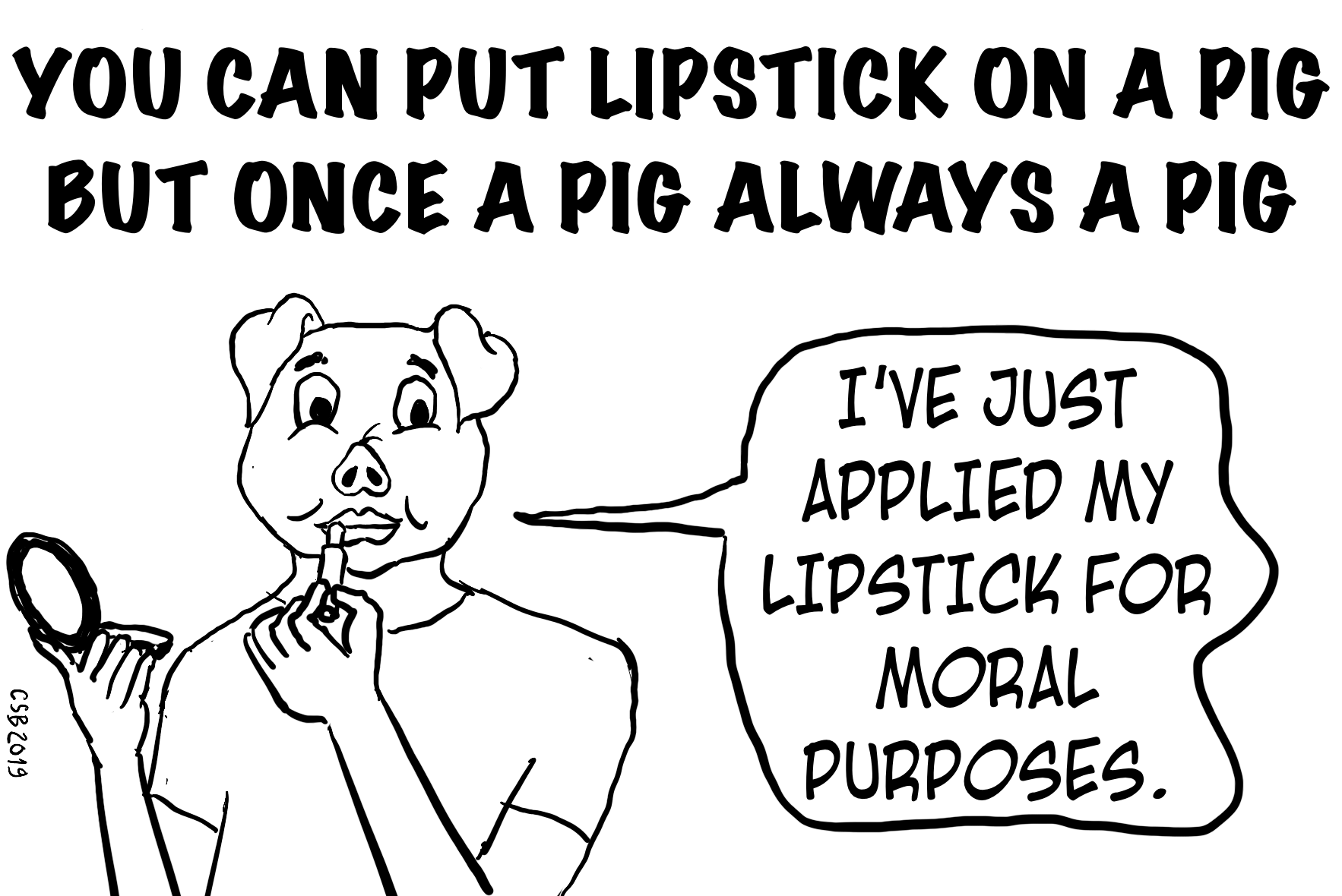 a dig at pig – Comic Strip Blogger's cartoons and strips