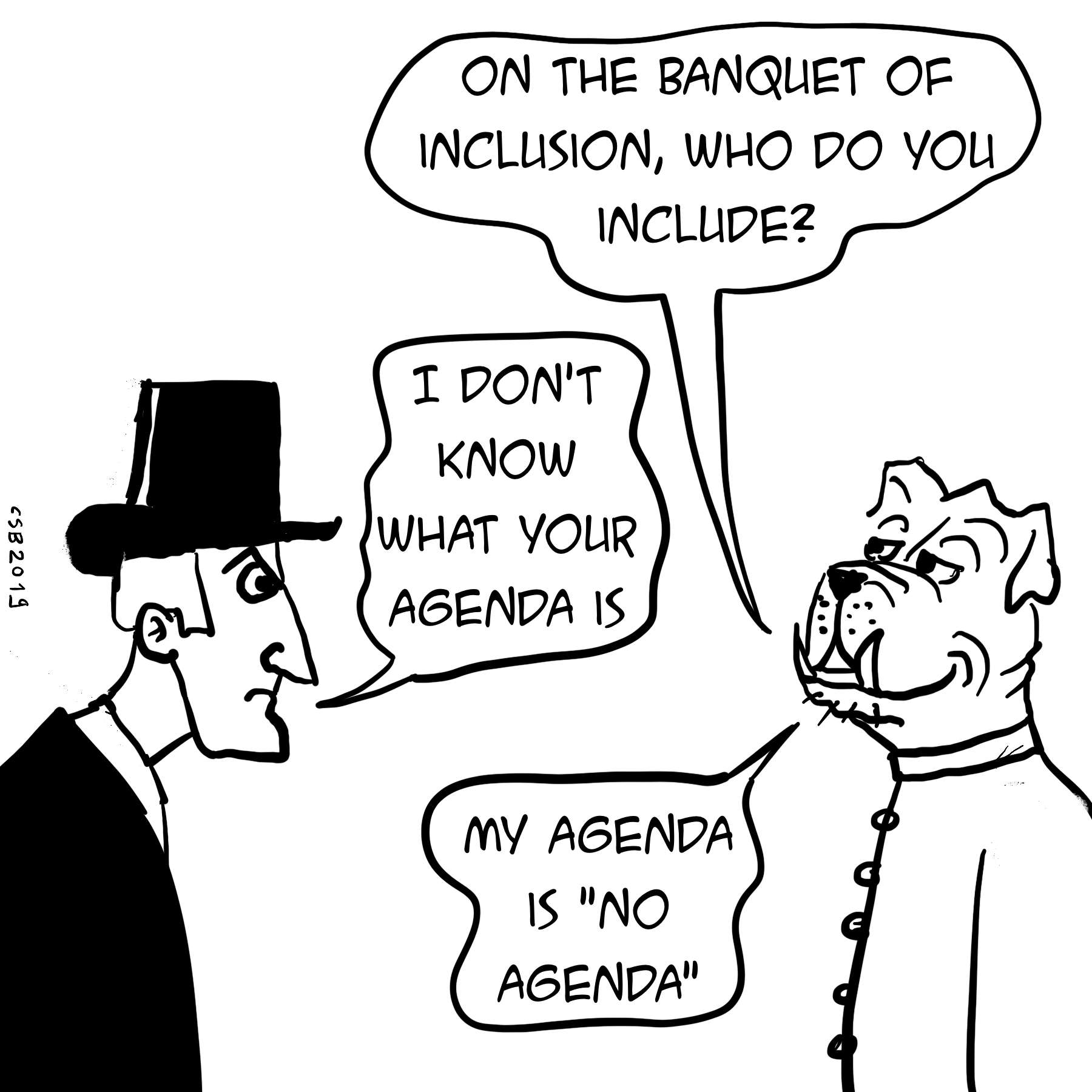 banquet of inclusion – Comic Strip Blogger's cartoons and strips