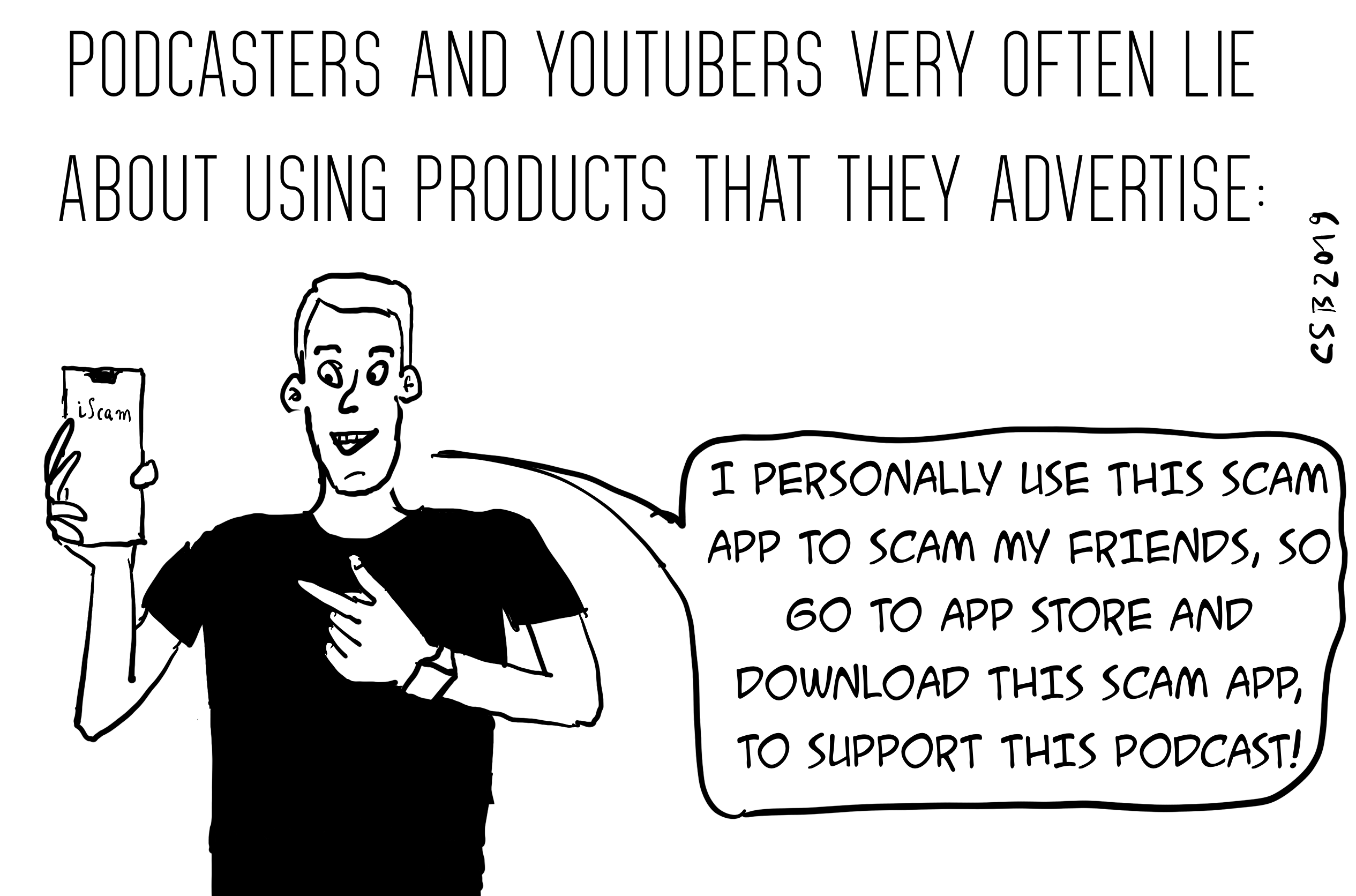Lies, damned lies, YouTubers and podcasters – Comic Strip Blogger's ...
