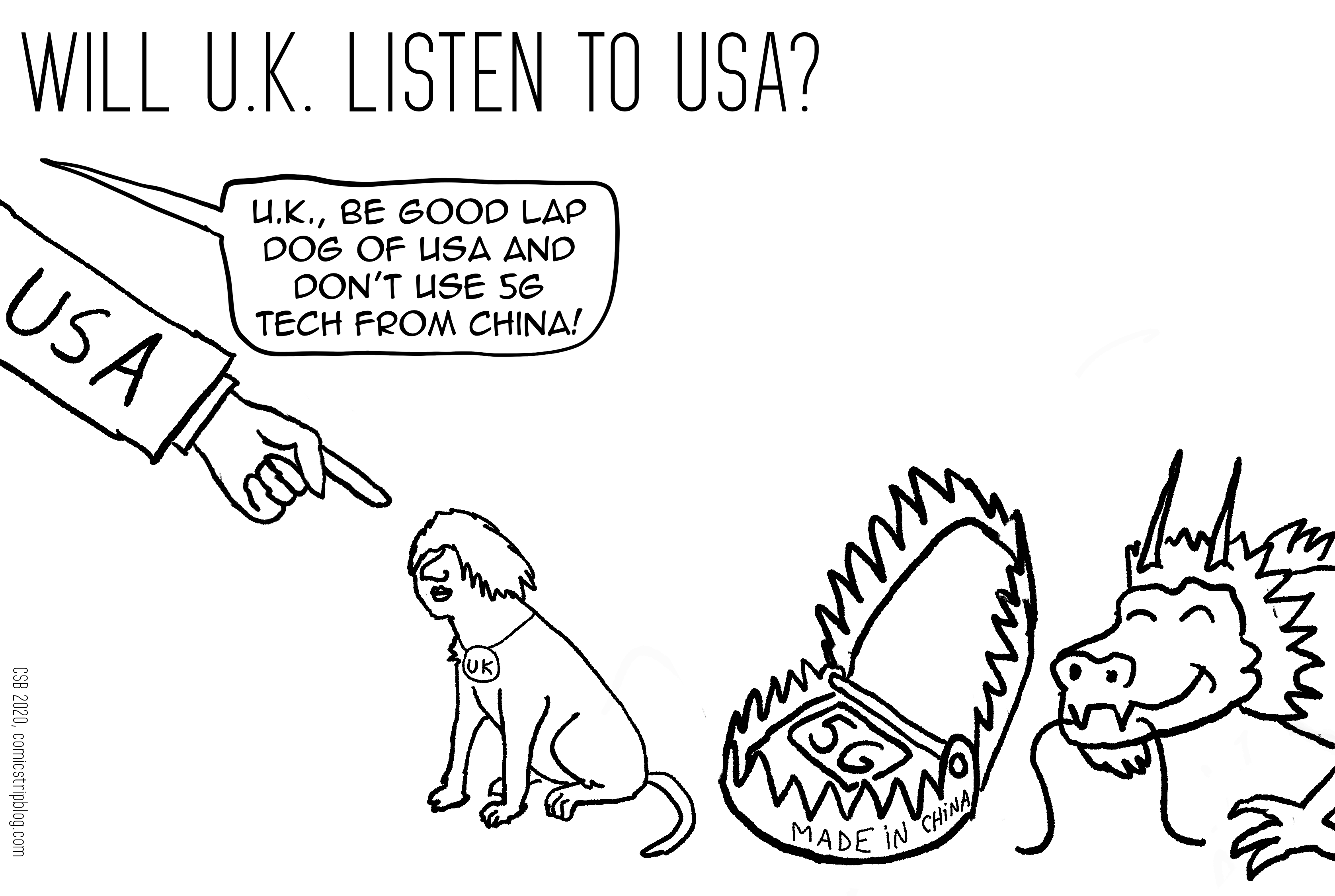 5G trap – Comic Strip Blogger's cartoons and strips
