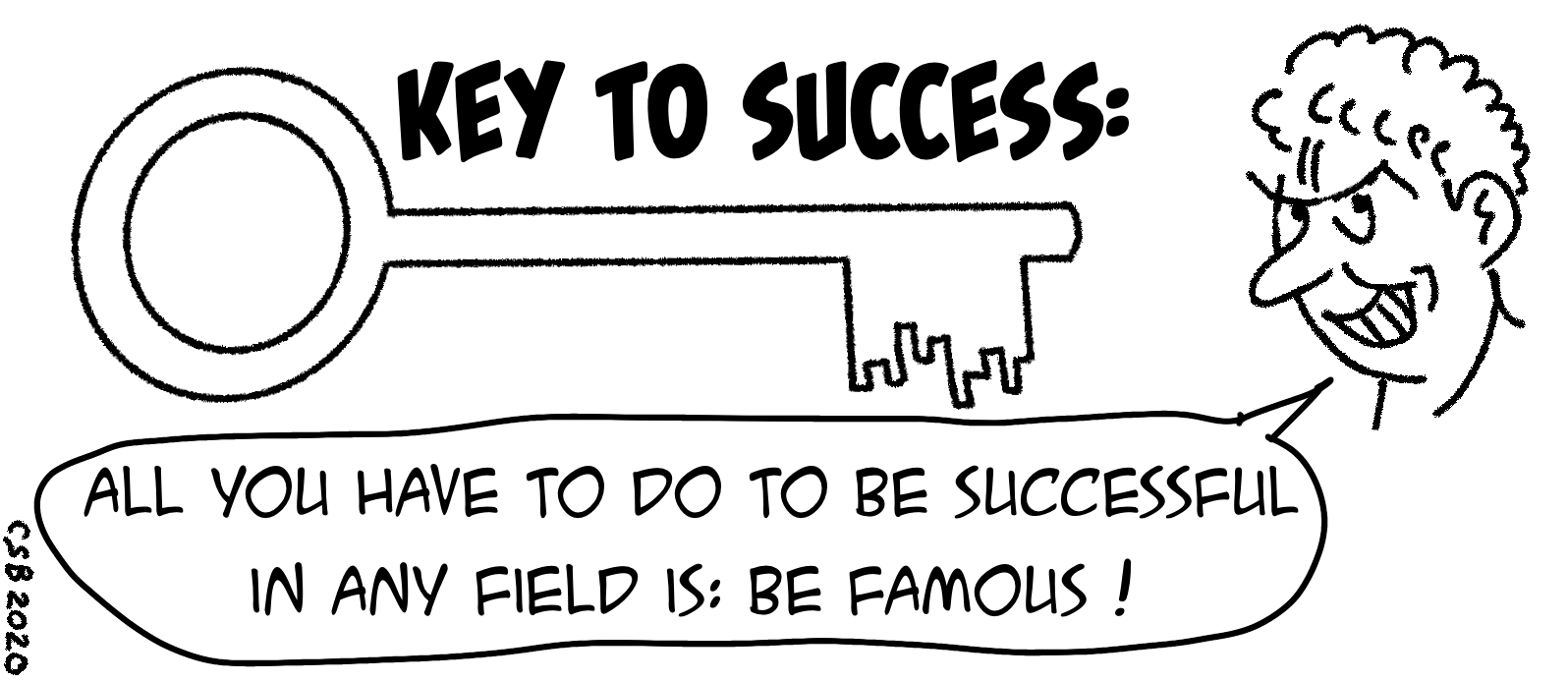 key to success – Comic Strip Blogger's cartoons and strips