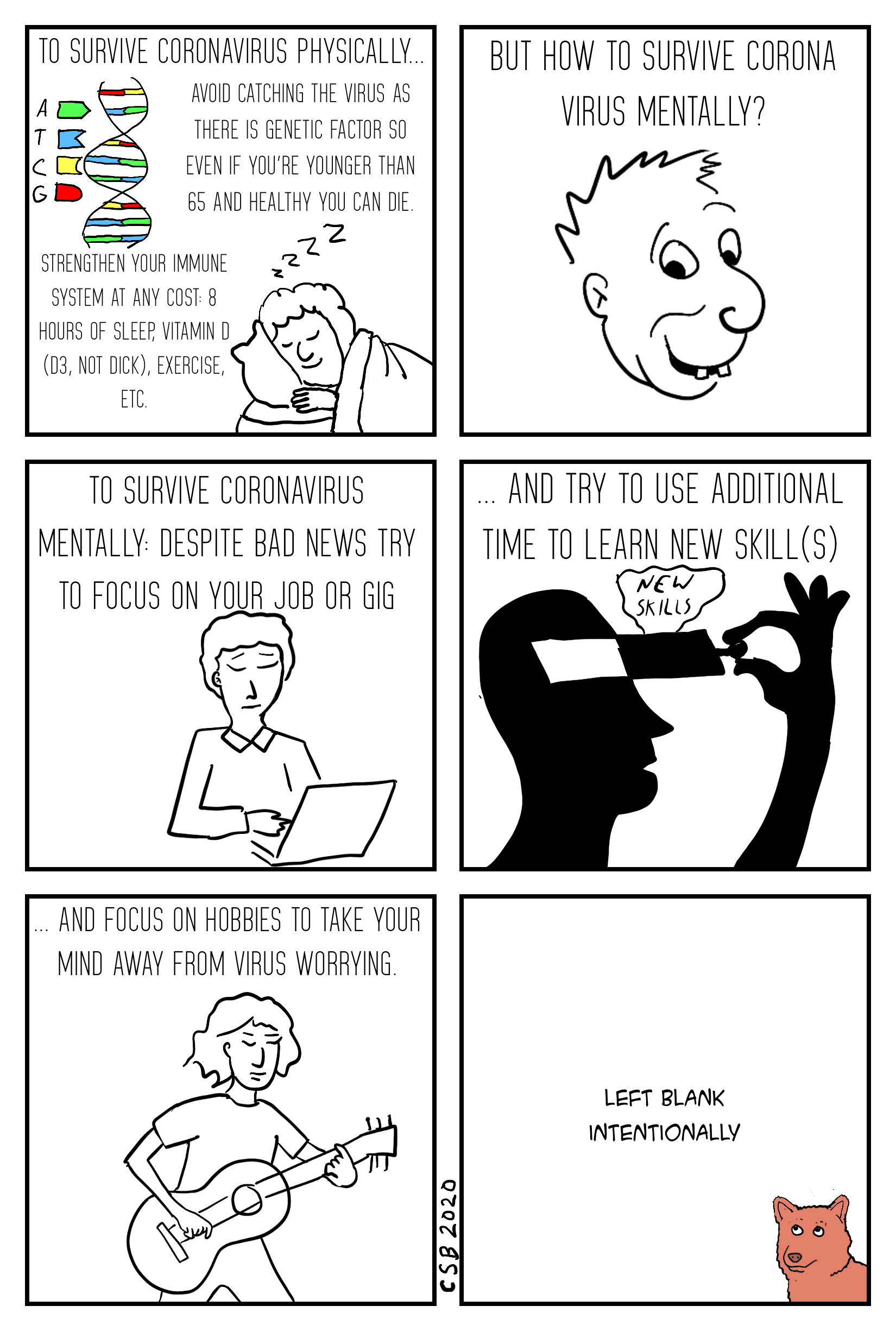 how to survive coronavirus mentally – Comic Strip Blogger's cartoons ...