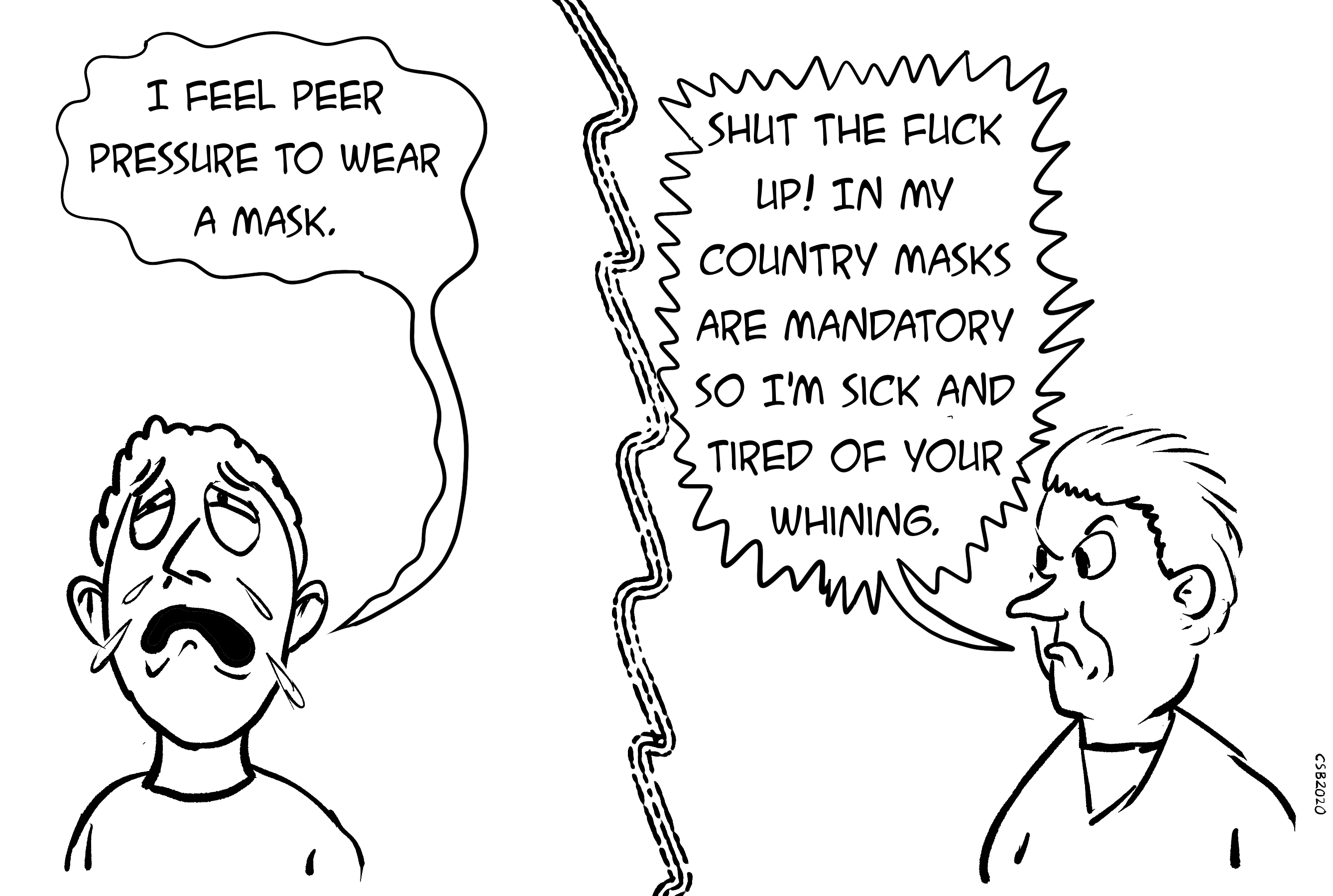 mask whiners – Comic Strip Blogger's cartoons and strips