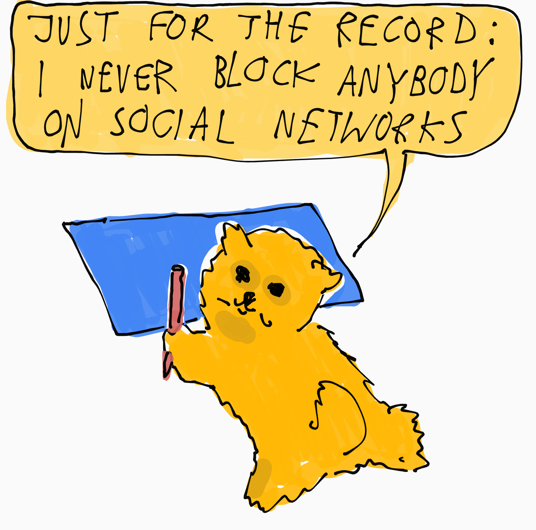 never block – Comic Strip Blogger's cartoons and strips