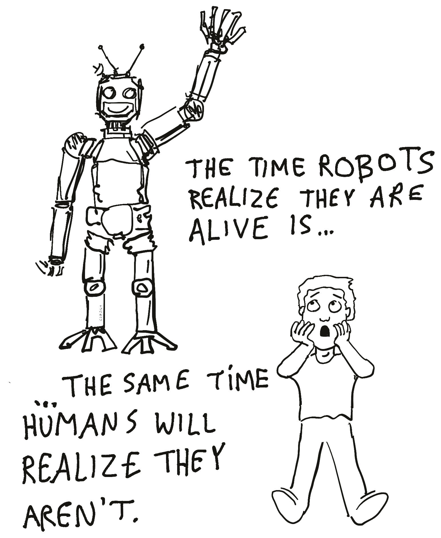 robots alive singularity strive – Comic Strip Blogger's cartoons and strips