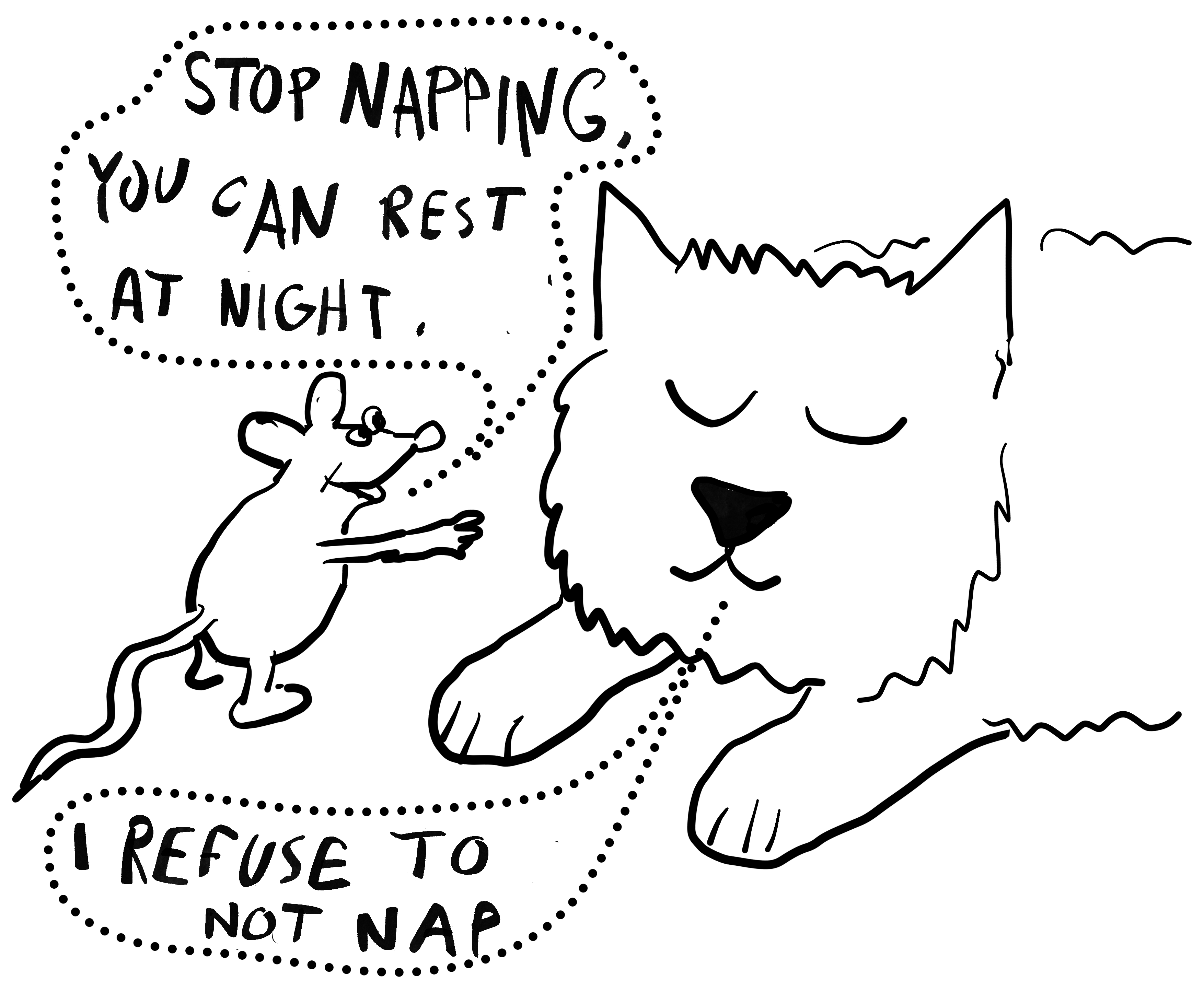 dare to refuse to not nap! – Comic Strip Blogger's cartoons and strips