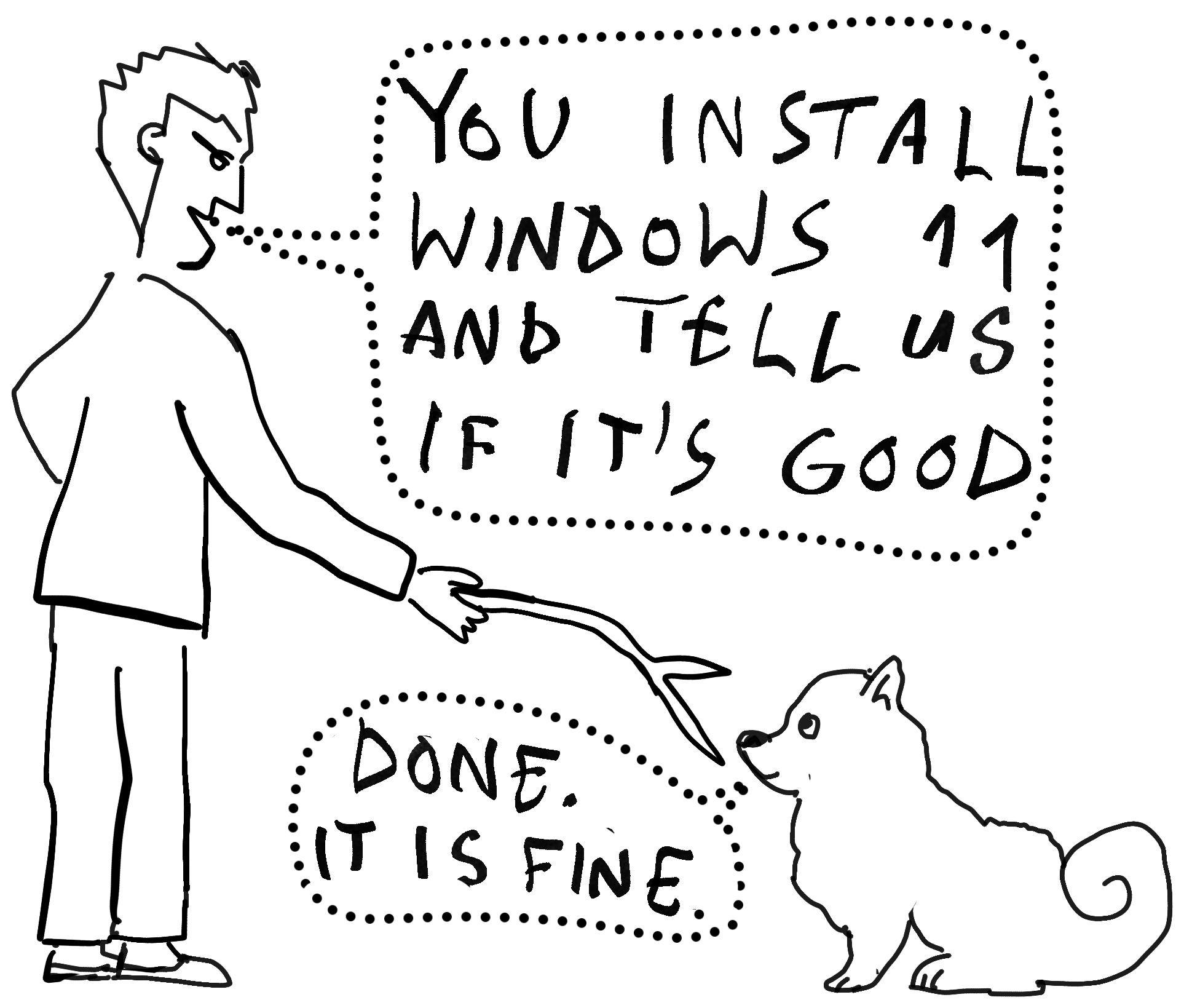 Windows 11 pioneer – Comic Strip Blogger's cartoons and strips