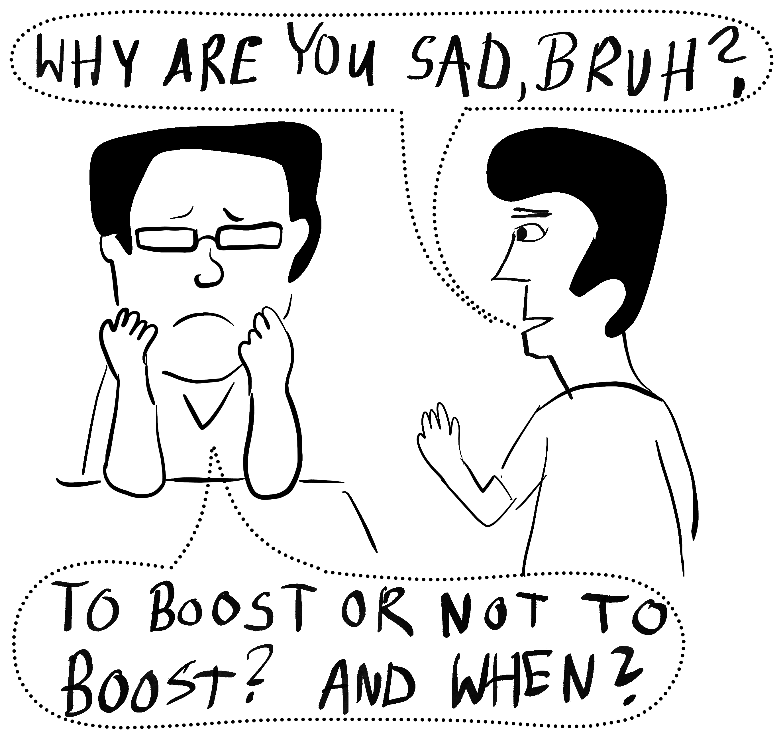 to boost or not to boost – Comic Strip Blogger's cartoons and strips