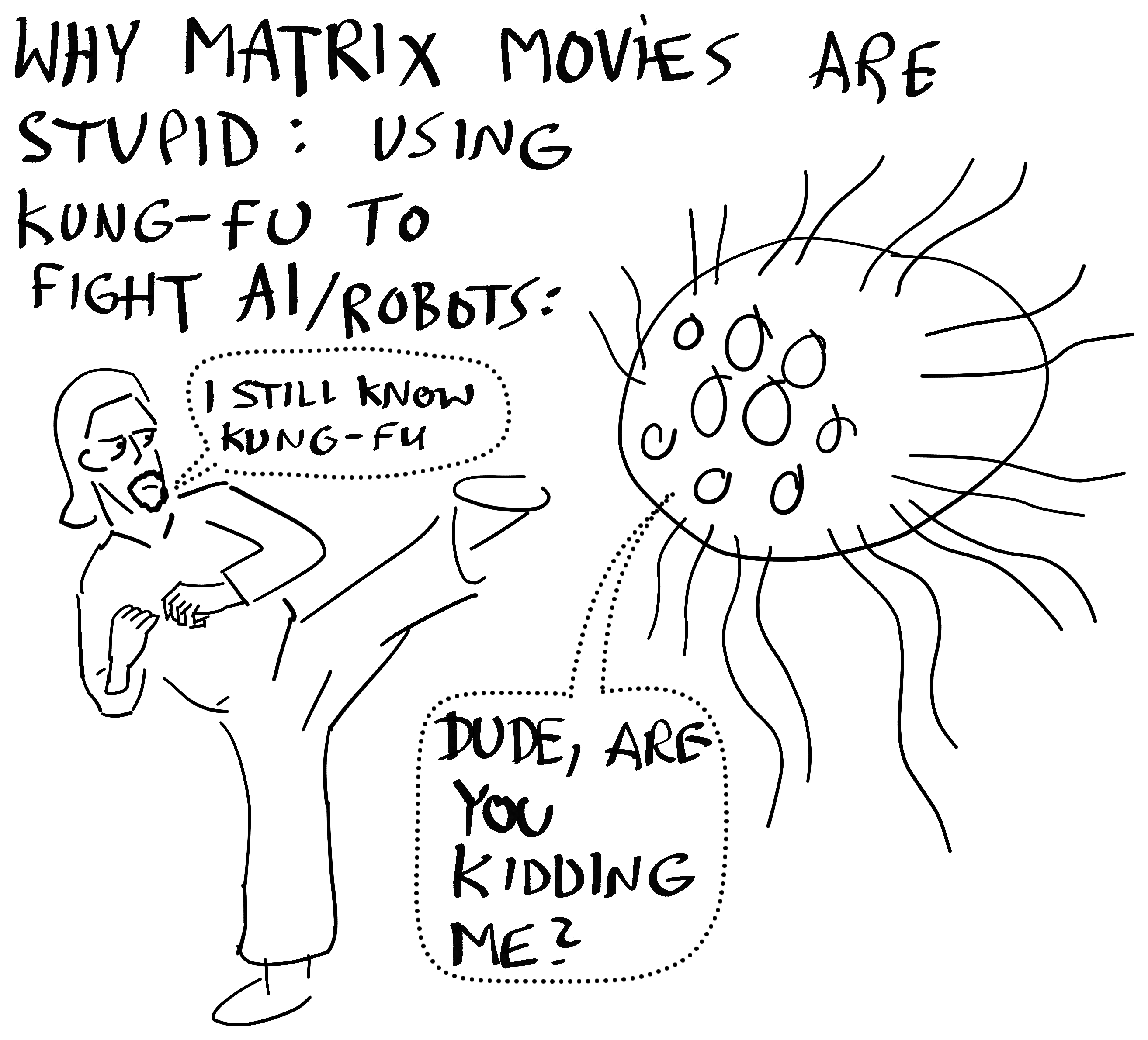 why matrix movies are stupid: Kung-Fu – Comic Strip Blogger's cartoons ...
