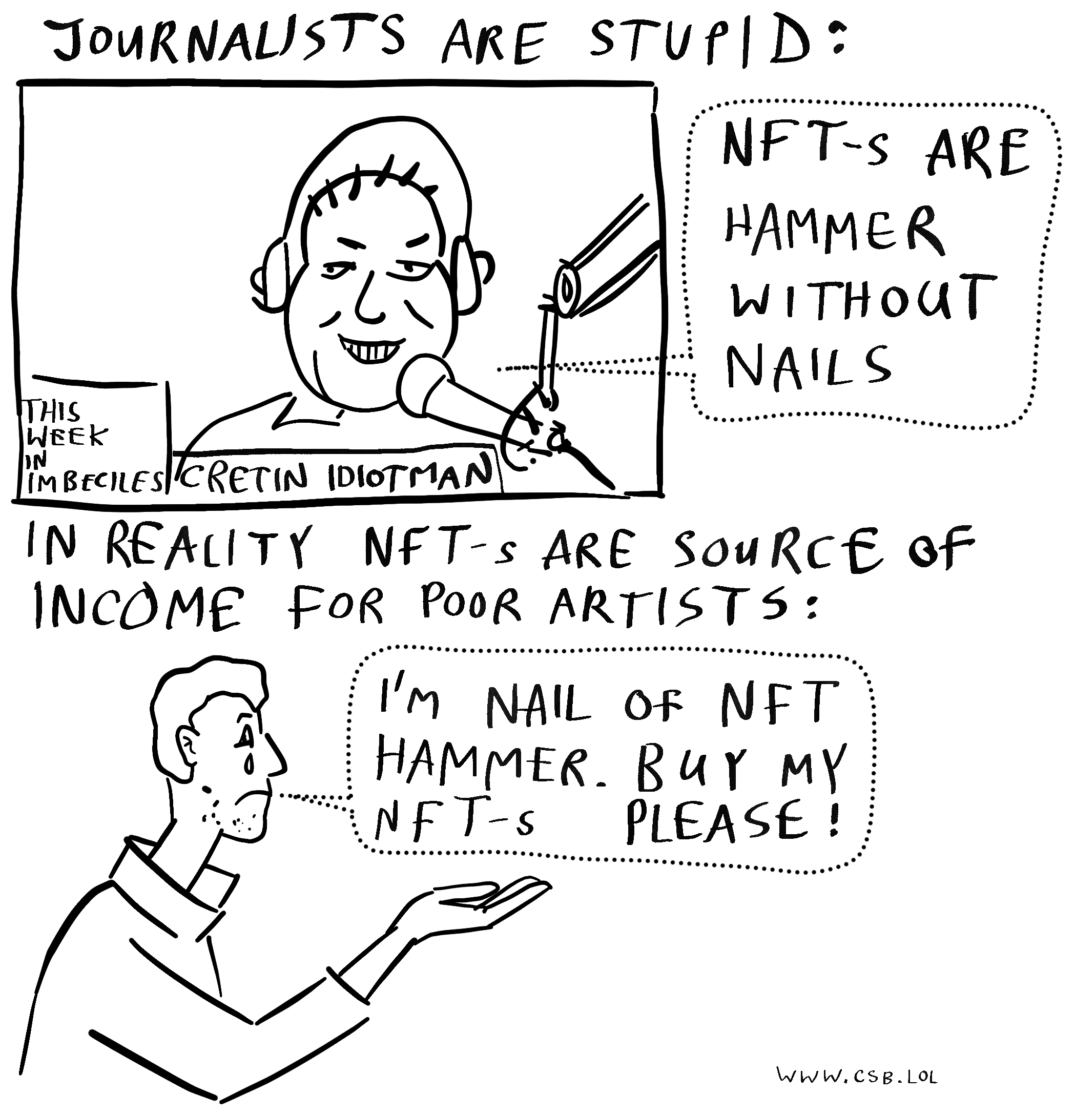 NFT are GOOD – Comic Strip Blogger's cartoons and strips