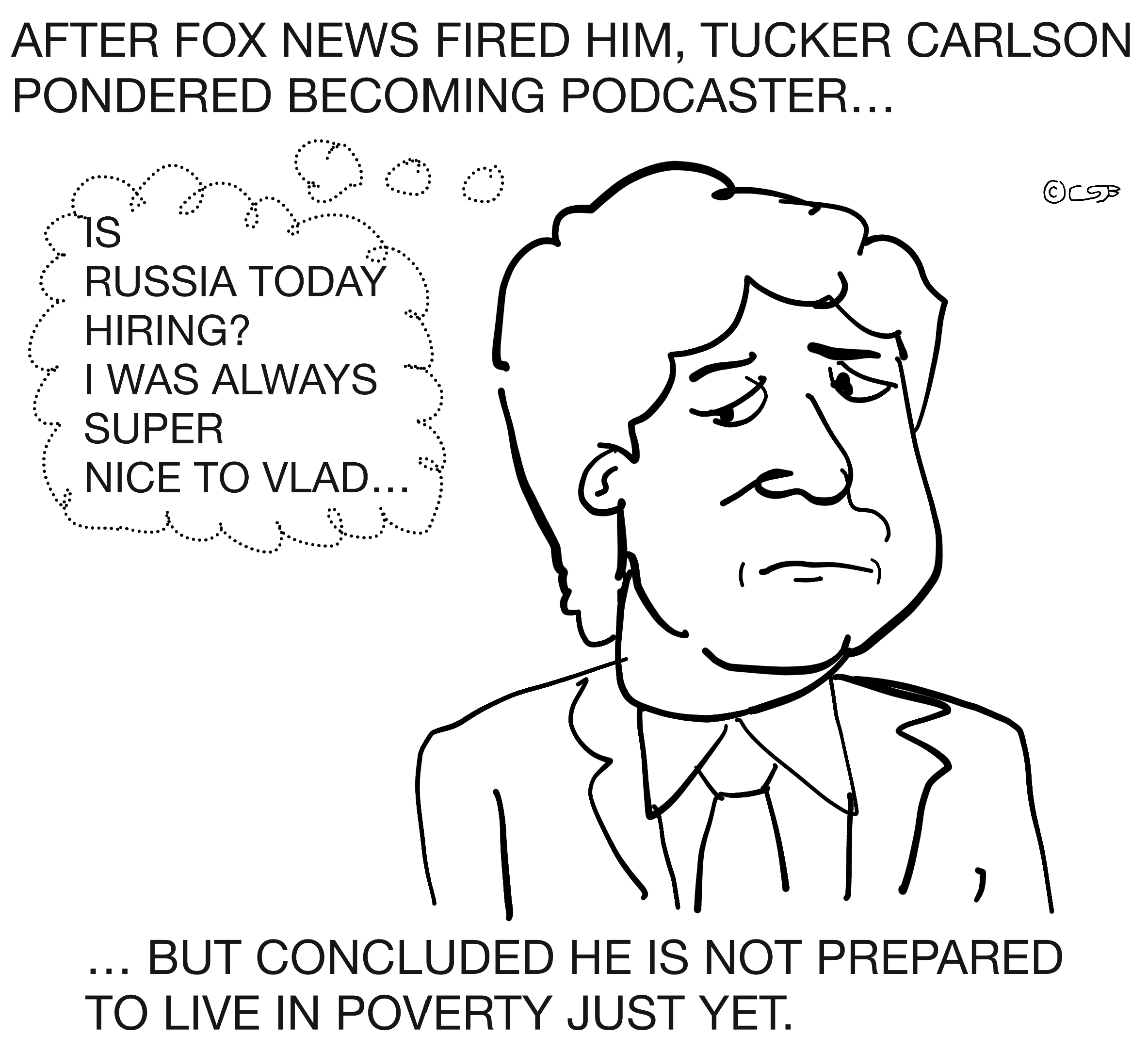 What is next for Tucker Carlson – Comic Strip Blogger's cartoons and strips