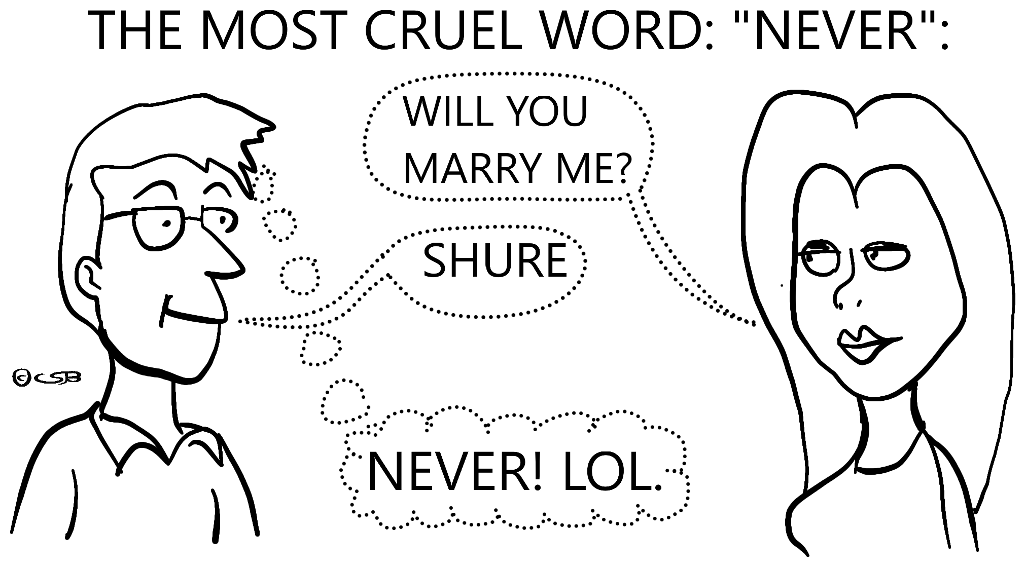 the most cruel word in the world – Comic Strip Blogger's cartoons and ...