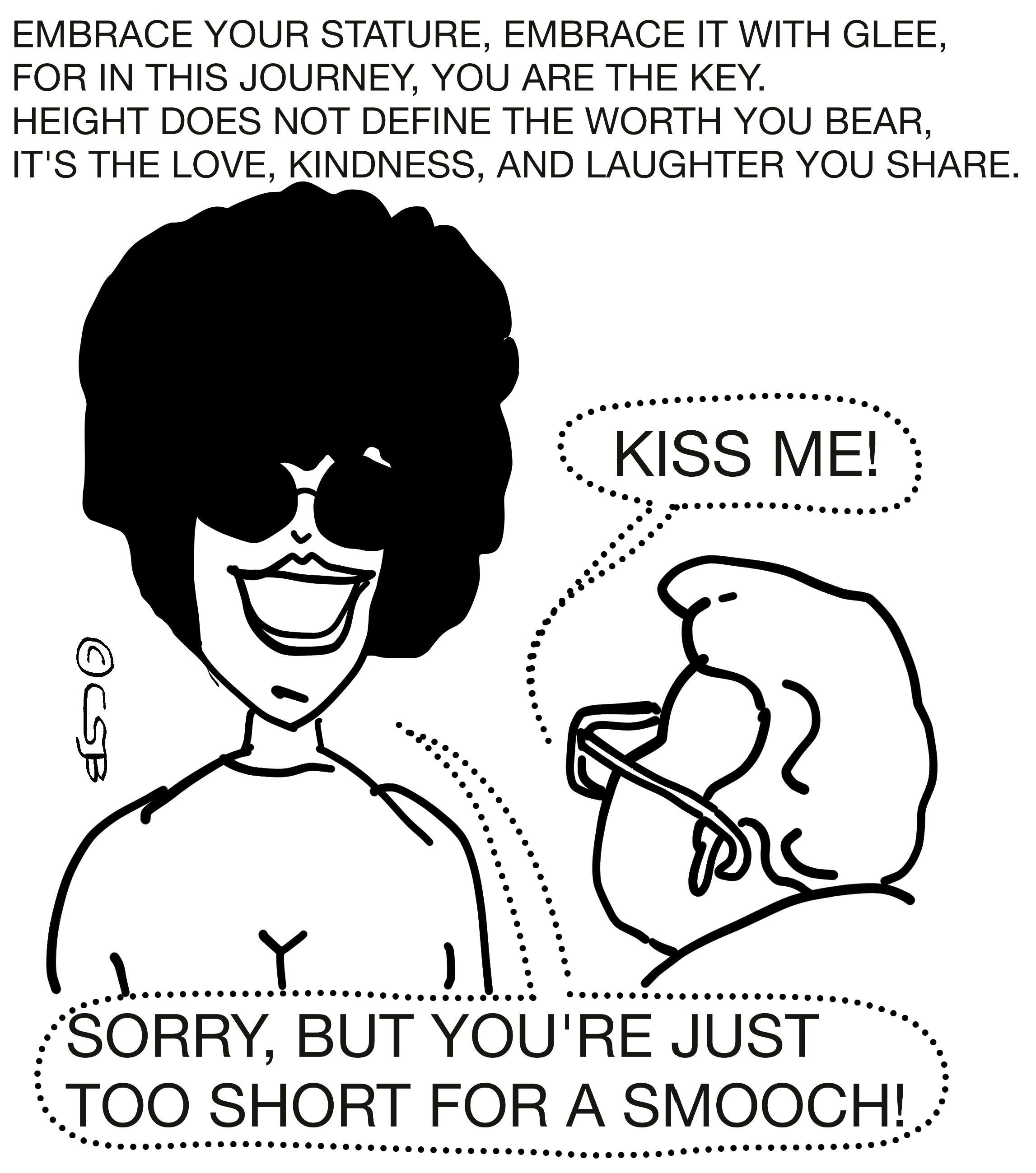 being short means being less? – Comic Strip Blogger's cartoons and strips