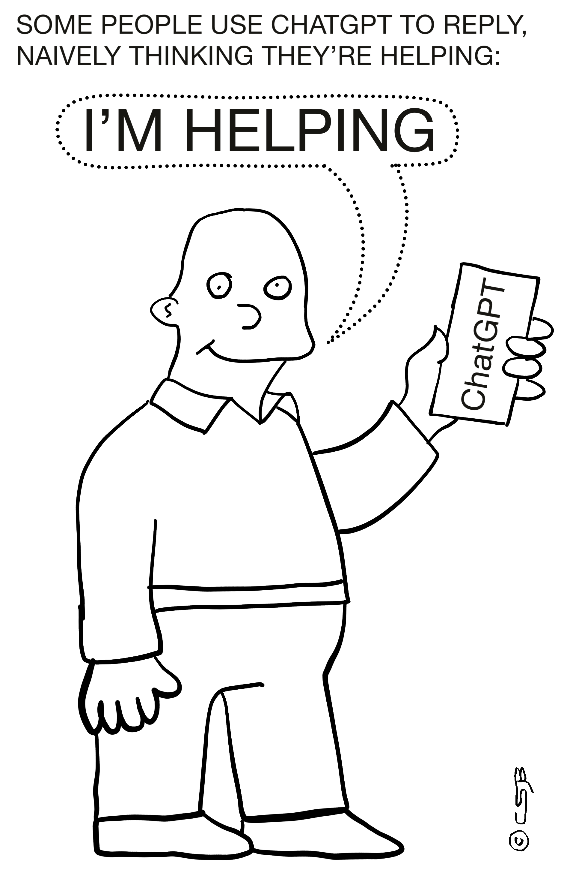 He is helping – Comic Strip Blogger's cartoons and strips