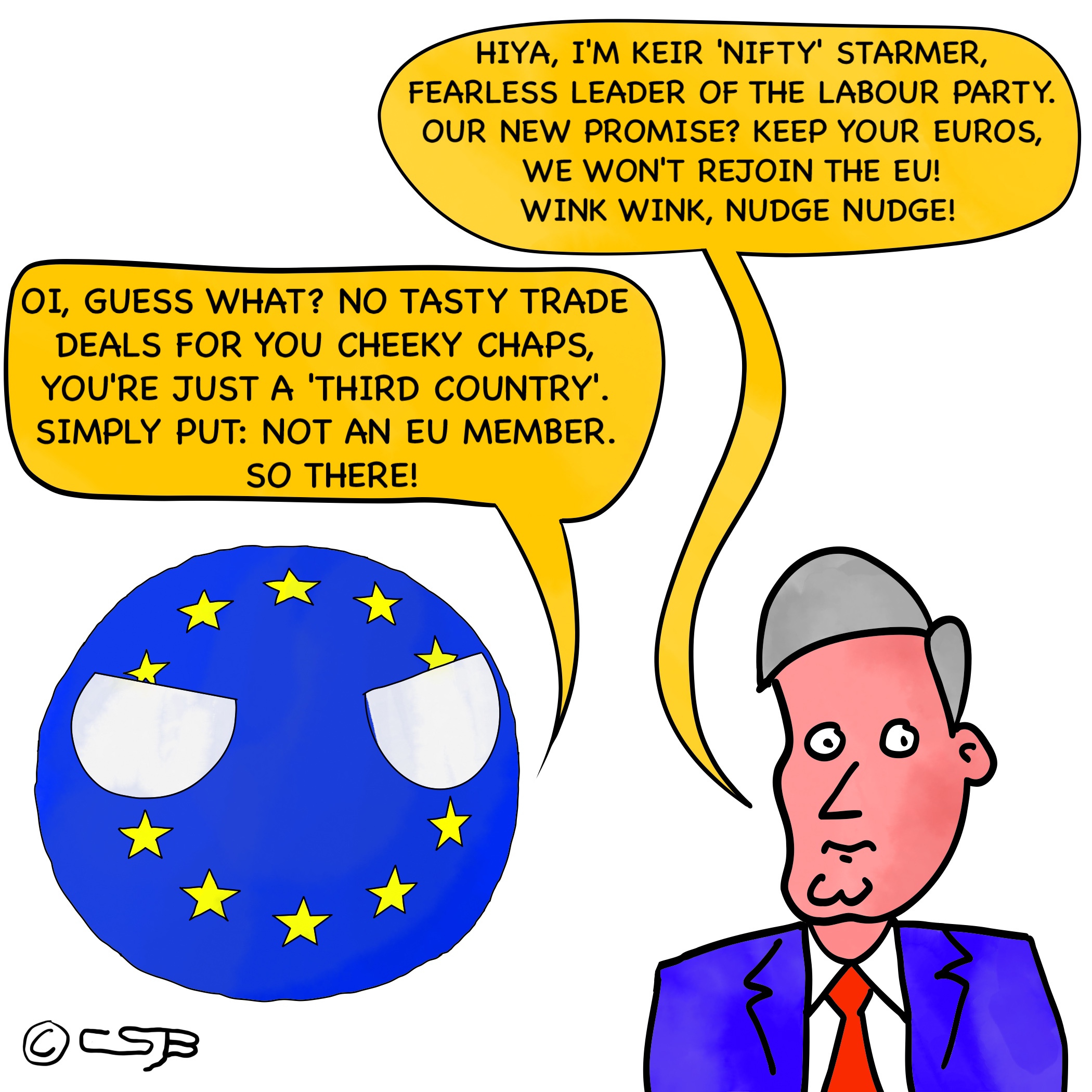 Keir Starmer and The Third Country Woes – Comic Strip Blogger's ...