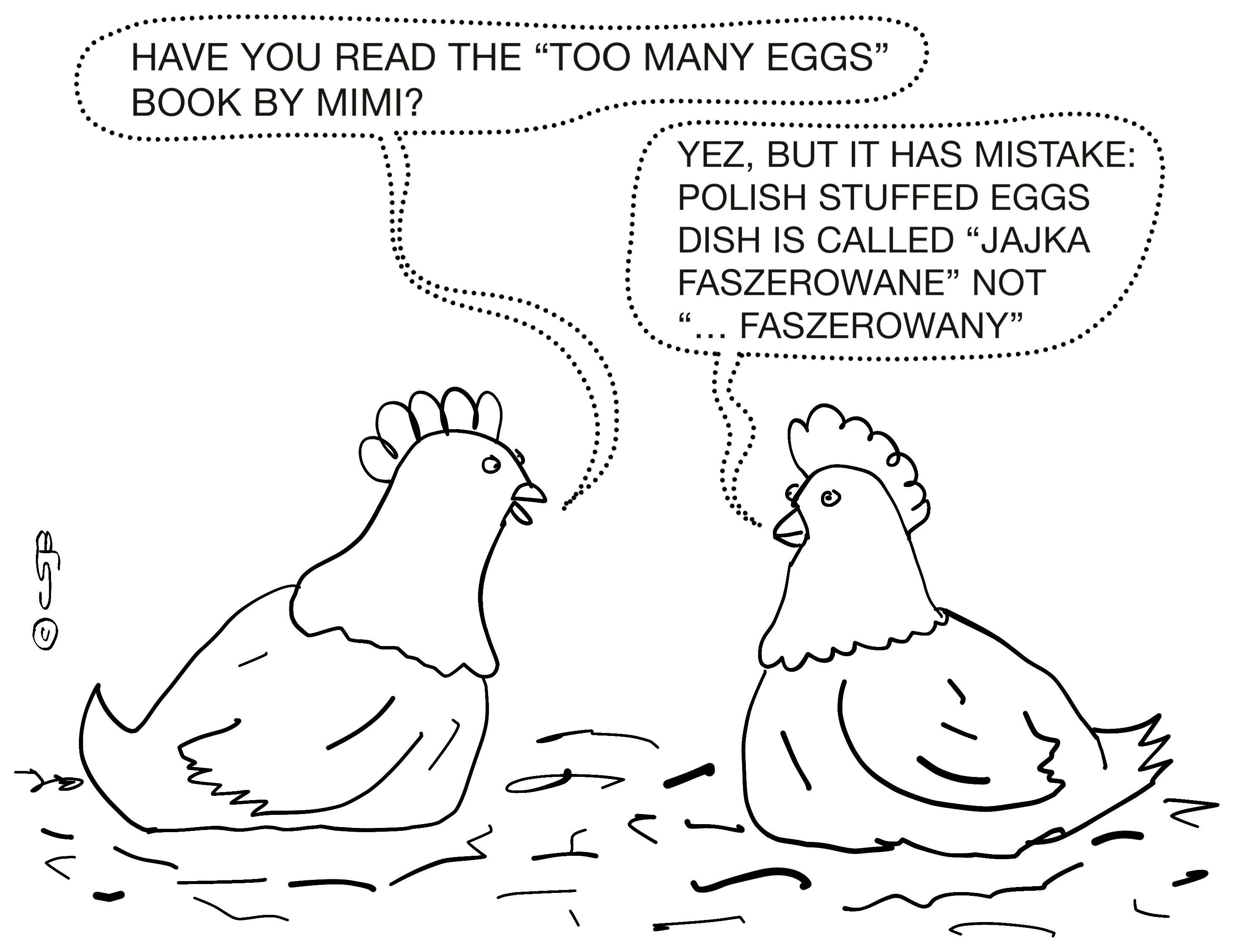 Too Many Eggs book nitpicking – Comic Strip Blogger's cartoons and strips