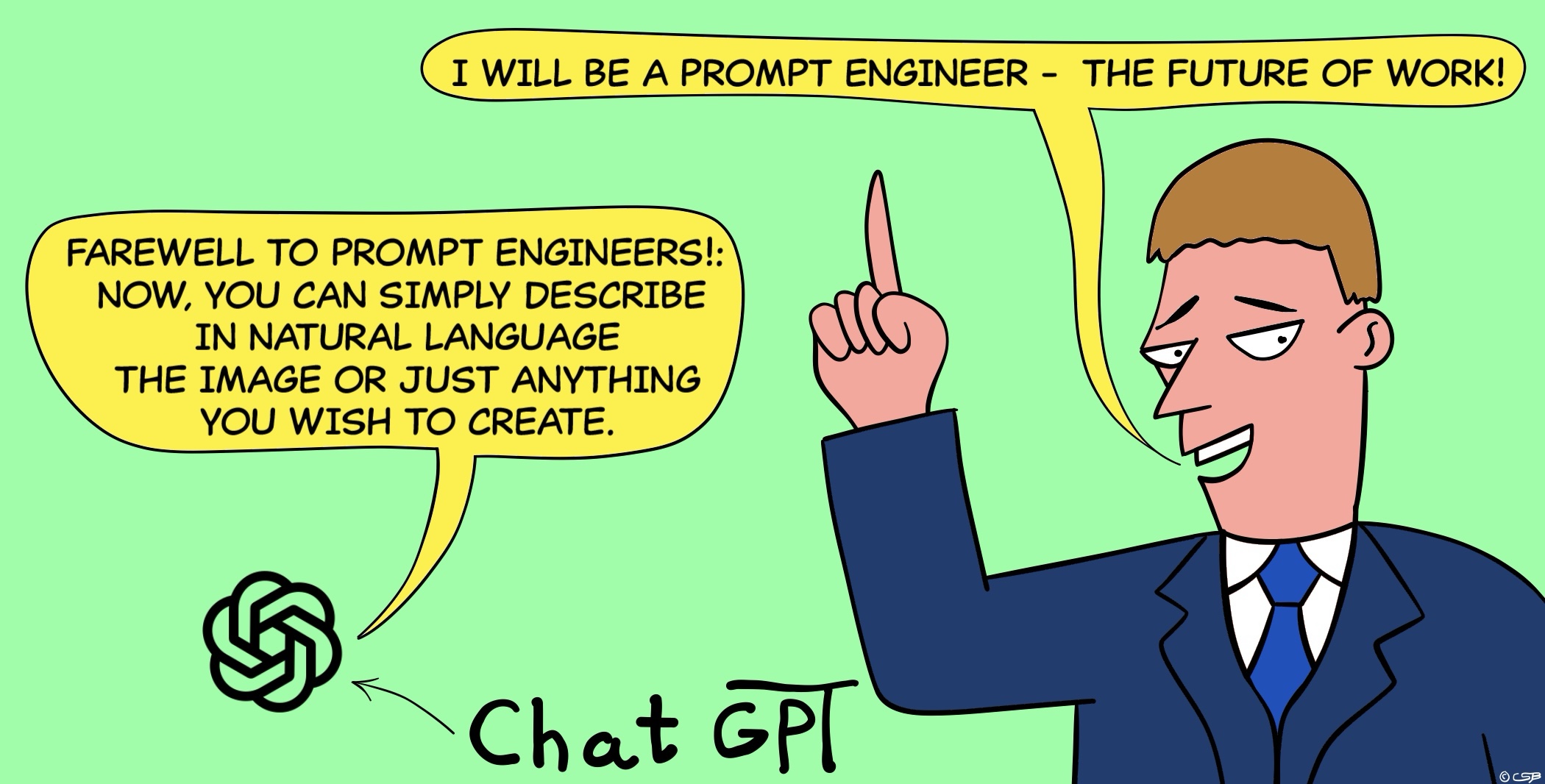 Prompt Engineer – job of the future no more – Comic Strip Blogger's ...
