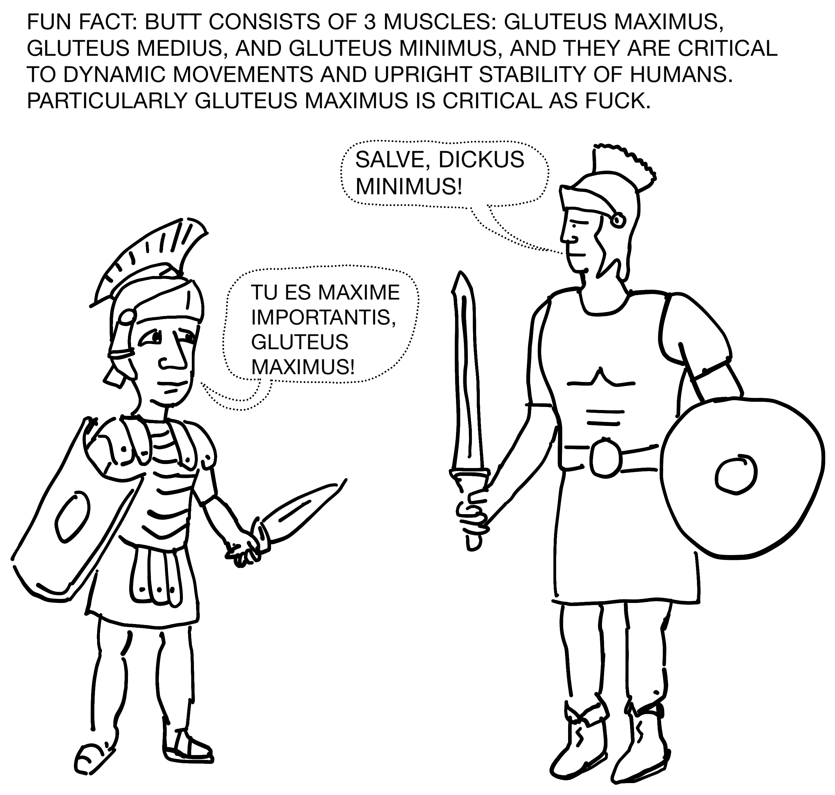Exercise your gluteus maximus, or die trying – Comic Strip Blogger's ...