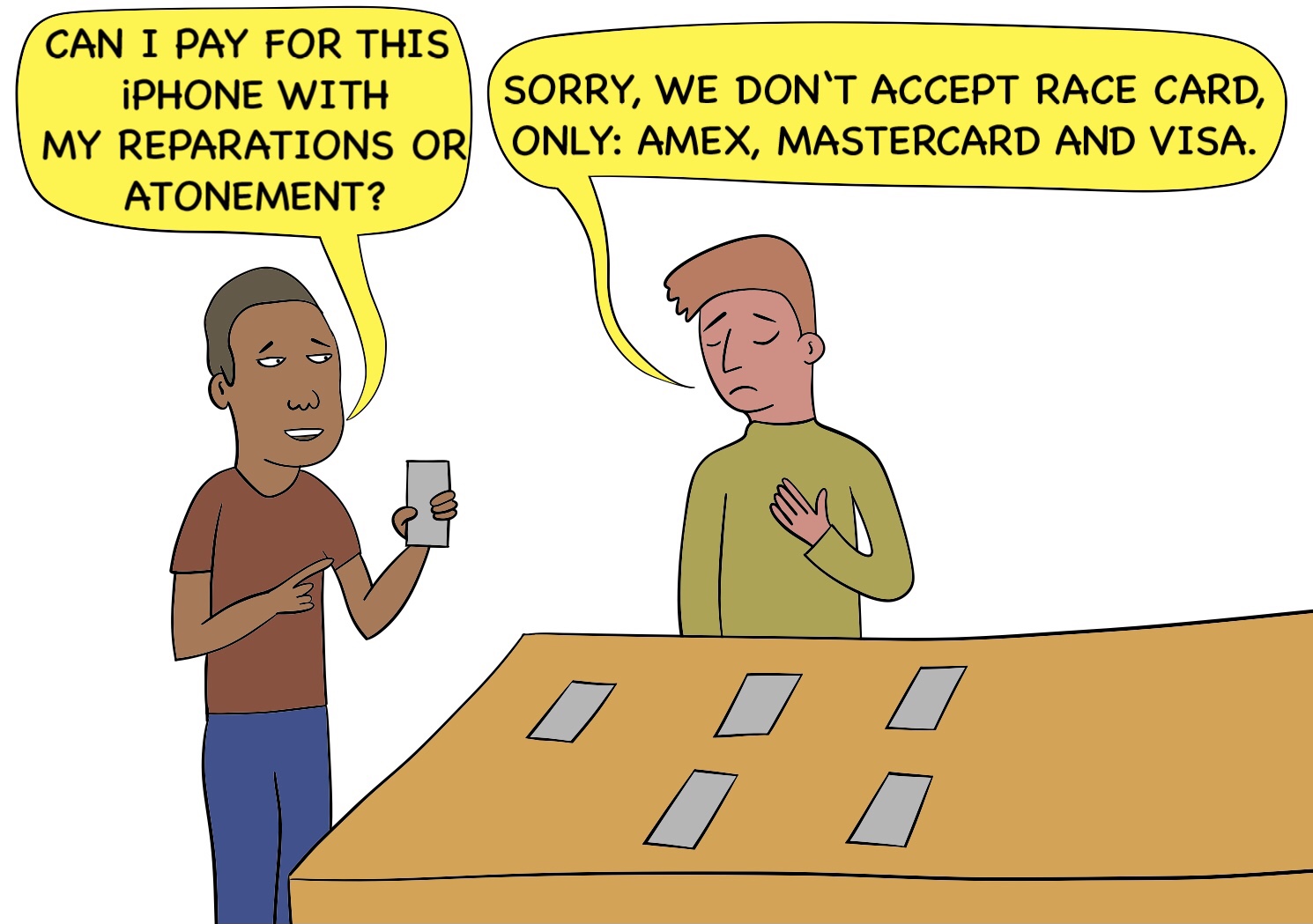 Race Card Shopping – Comic Strip Blogger's cartoons and strips