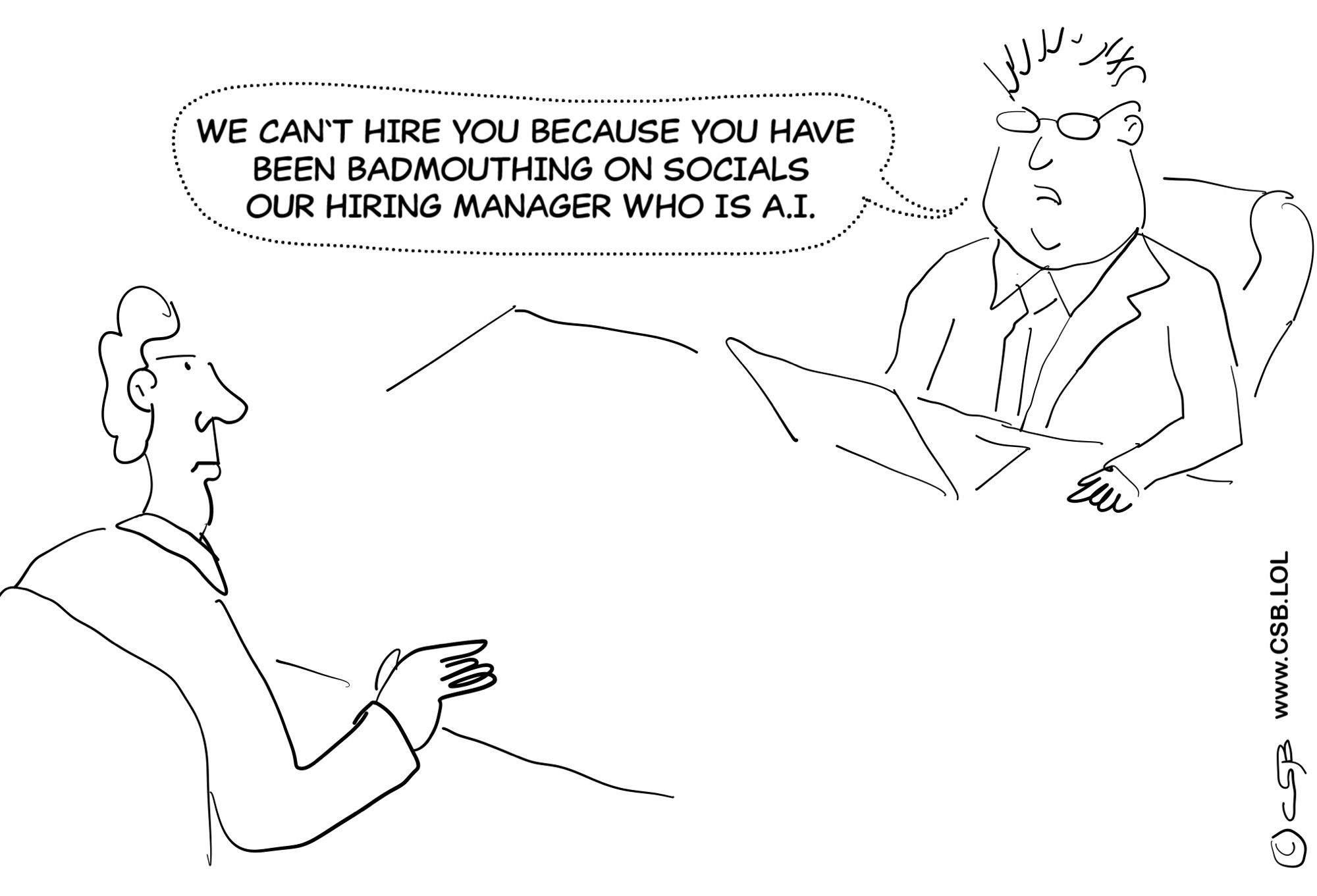 Rejection.exe: When Your Tweets Meet the Boss Bot – Comic Strip Blogger ...