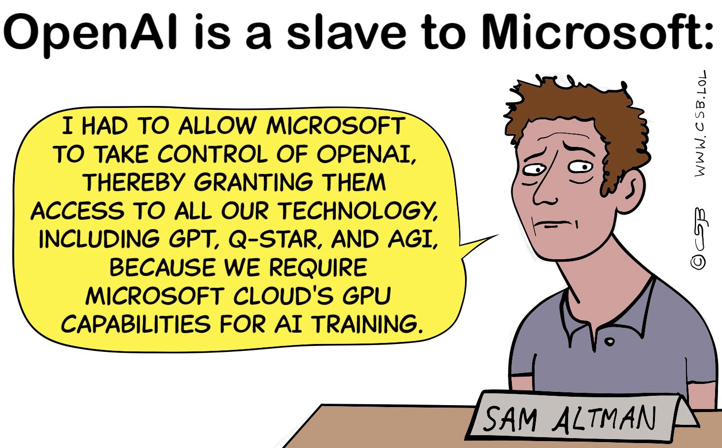 OpenAI’s Dance with Microsoft – Comic Strip Blogger's cartoons and strips