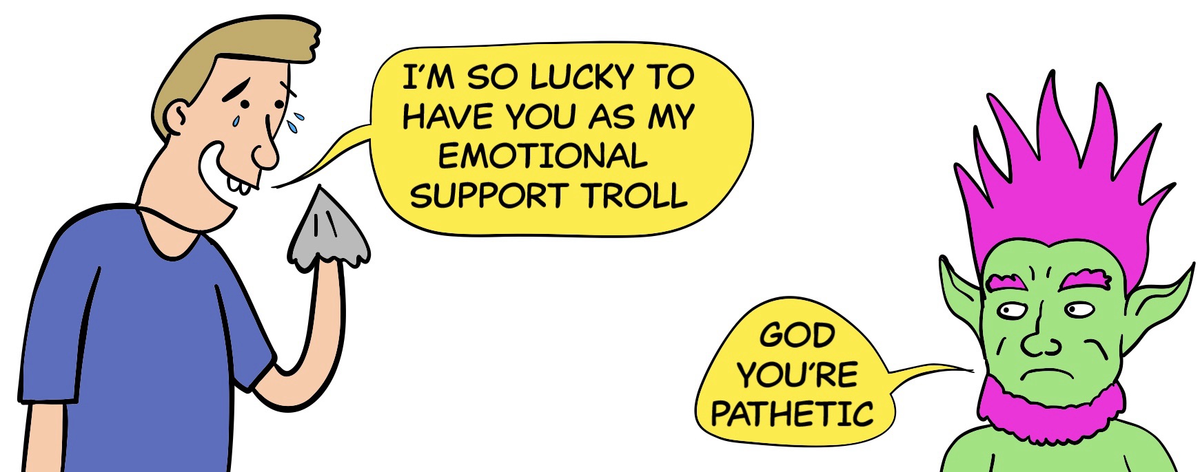 Emotional Support Troll – Comic Strip Blogger's cartoons and strips