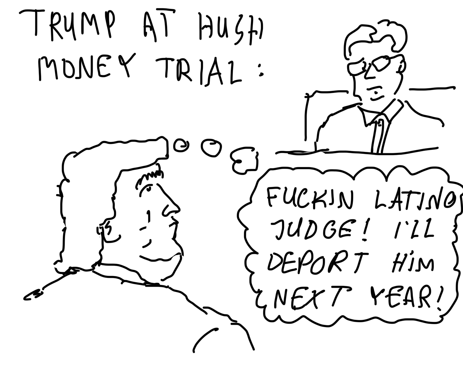 Trump hush money trial – Comic Strip Blogger's cartoons and strips