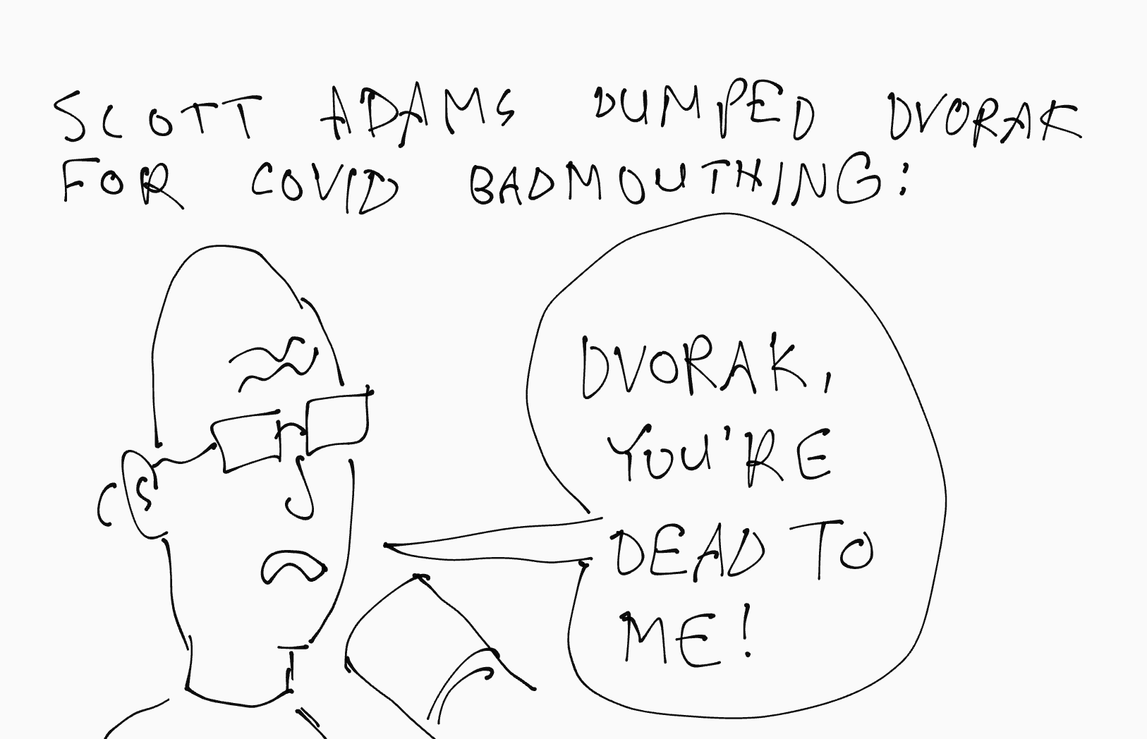 Scott Adams is giving Dvorak the silent treatment – Comic Strip Blogger ...