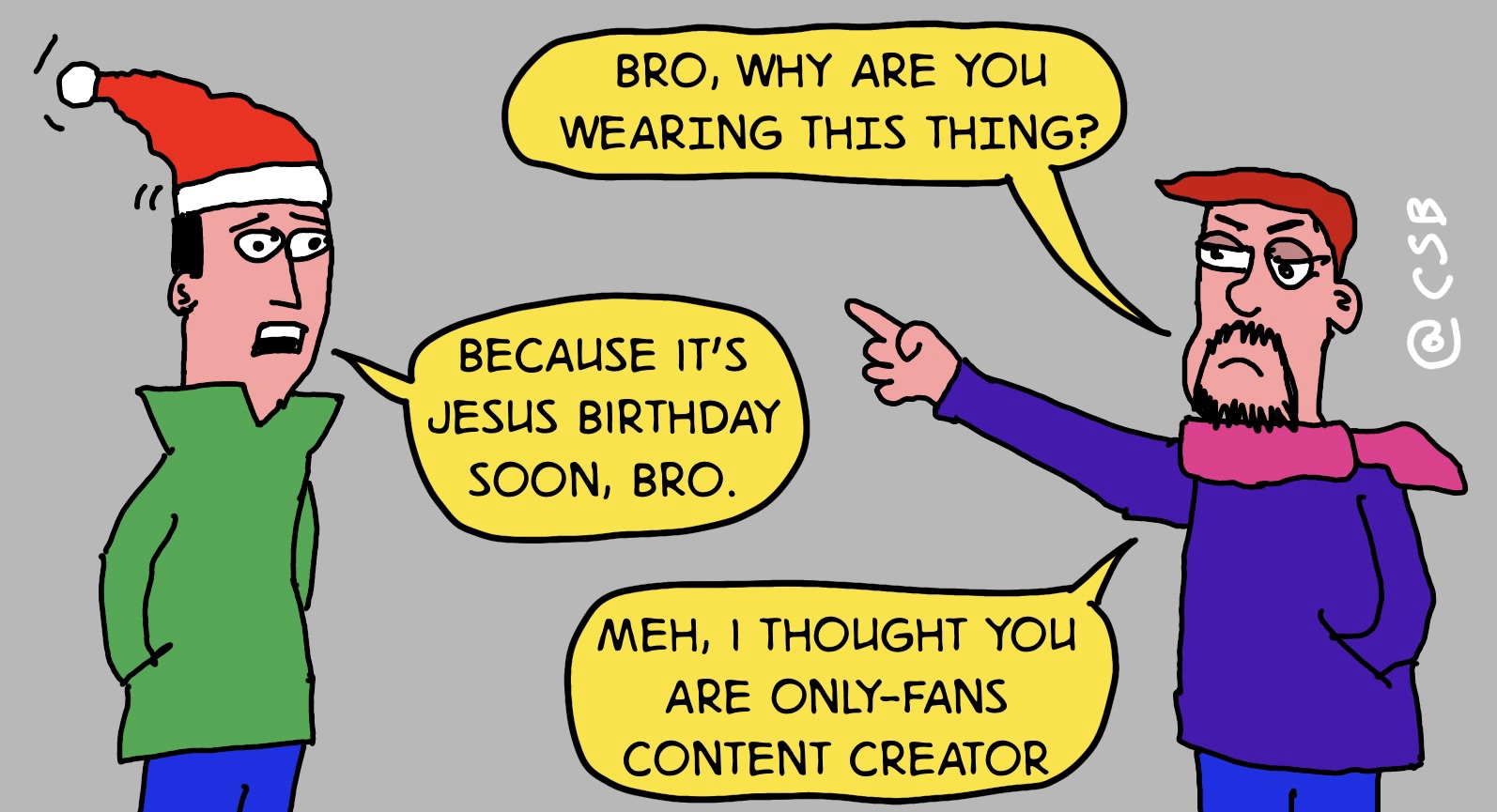 When Christmas Meets Content Creation – Comic Strip Blogger's cartoons ...