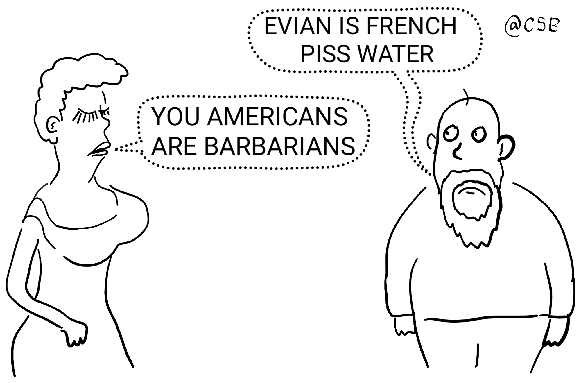 America: Where Fine Water is Trash and Trash is Fine Dining – Comic ...