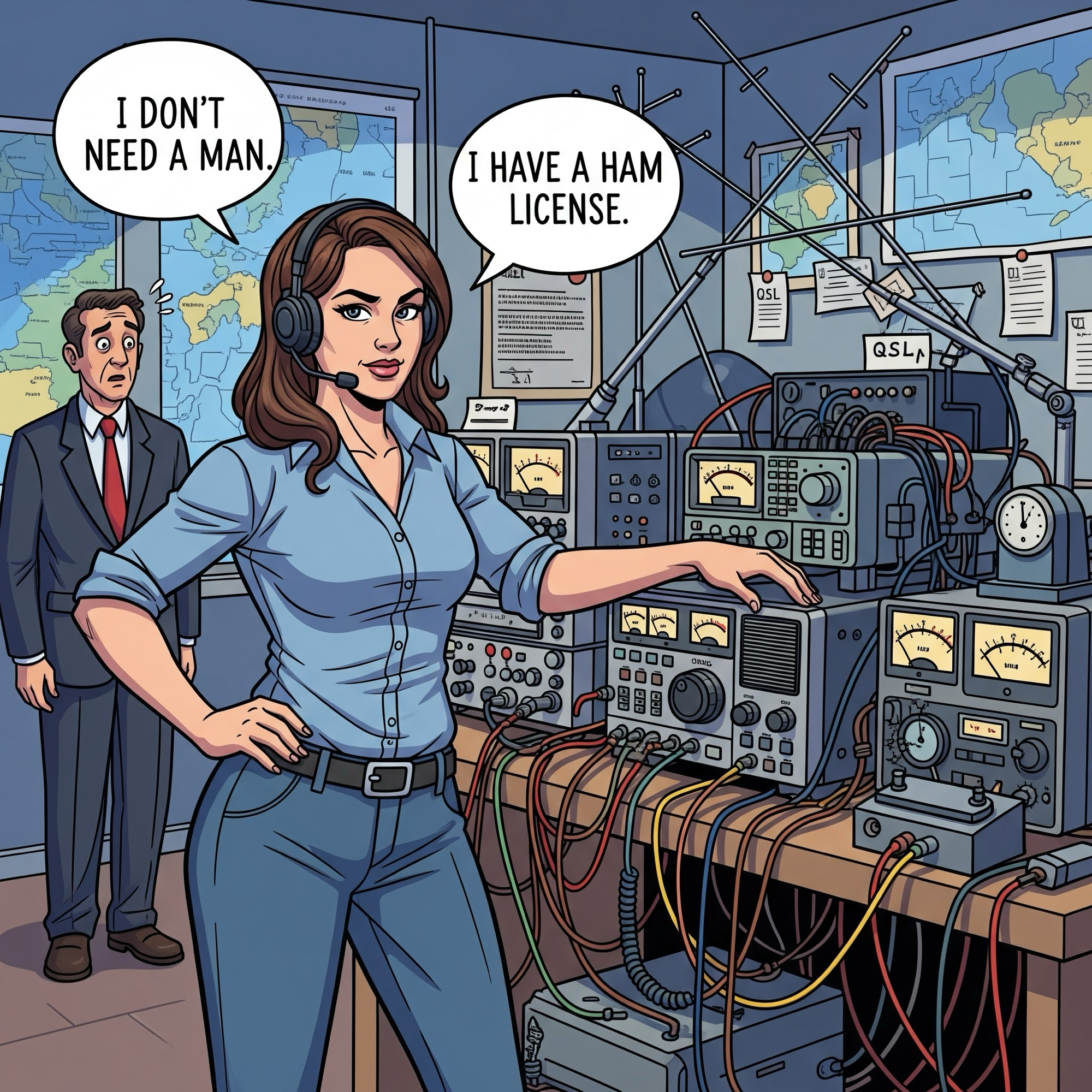 The Difference Between a Boyfriend and a Ham Radio? One of Them Listens. – Comic Strip Blogger's ...